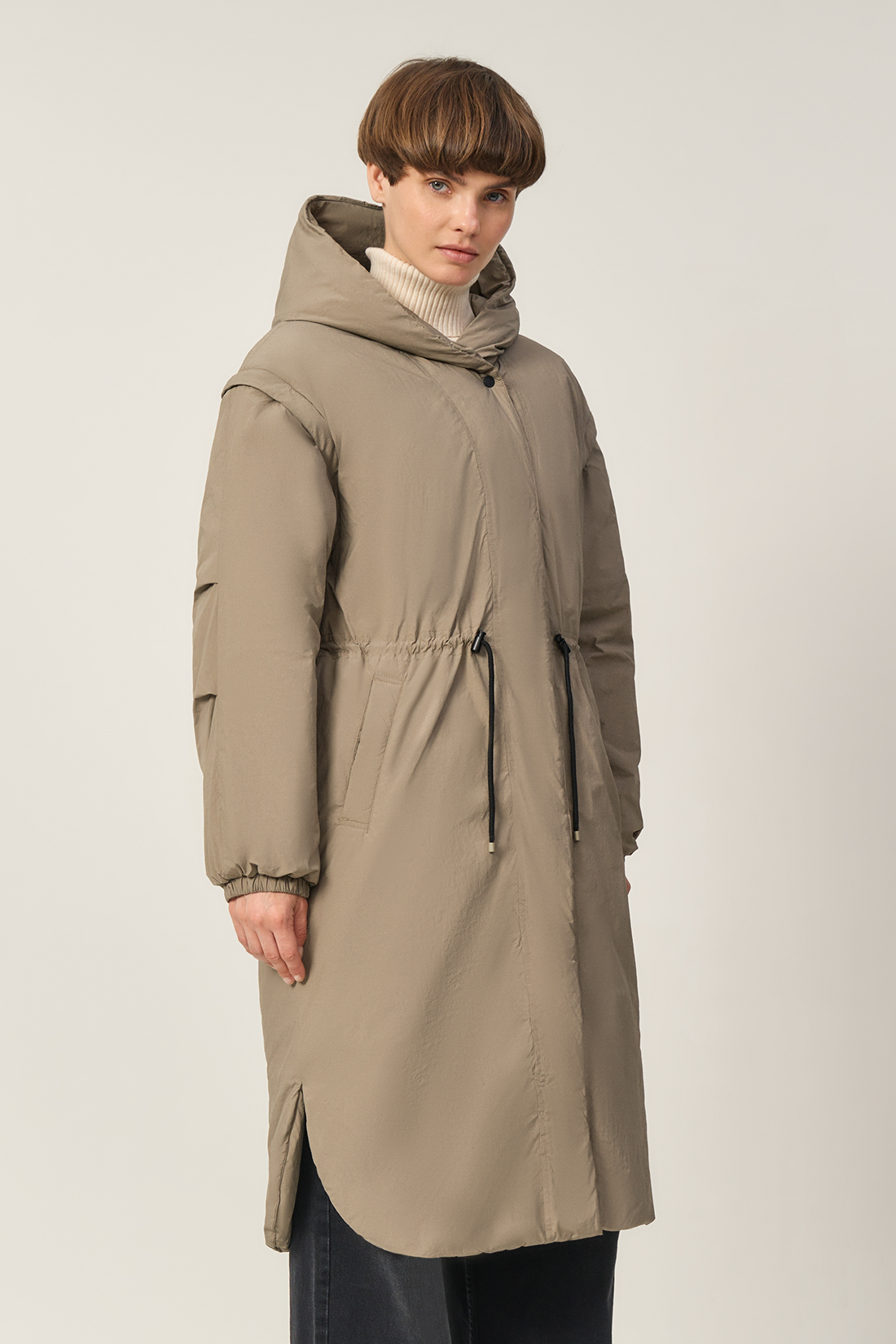 Пальто женское Baon B0523501 бежевое S