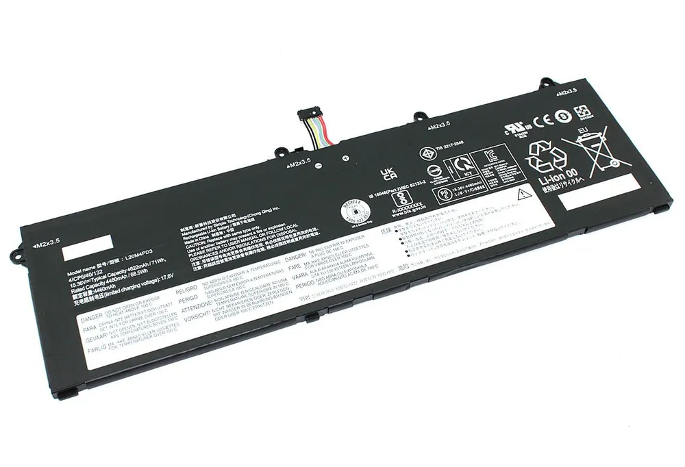 Аккумуляторная батарея для ноутбука Lenovo Legion S7-15AC L20L4PD3 15.36V 4622mAh