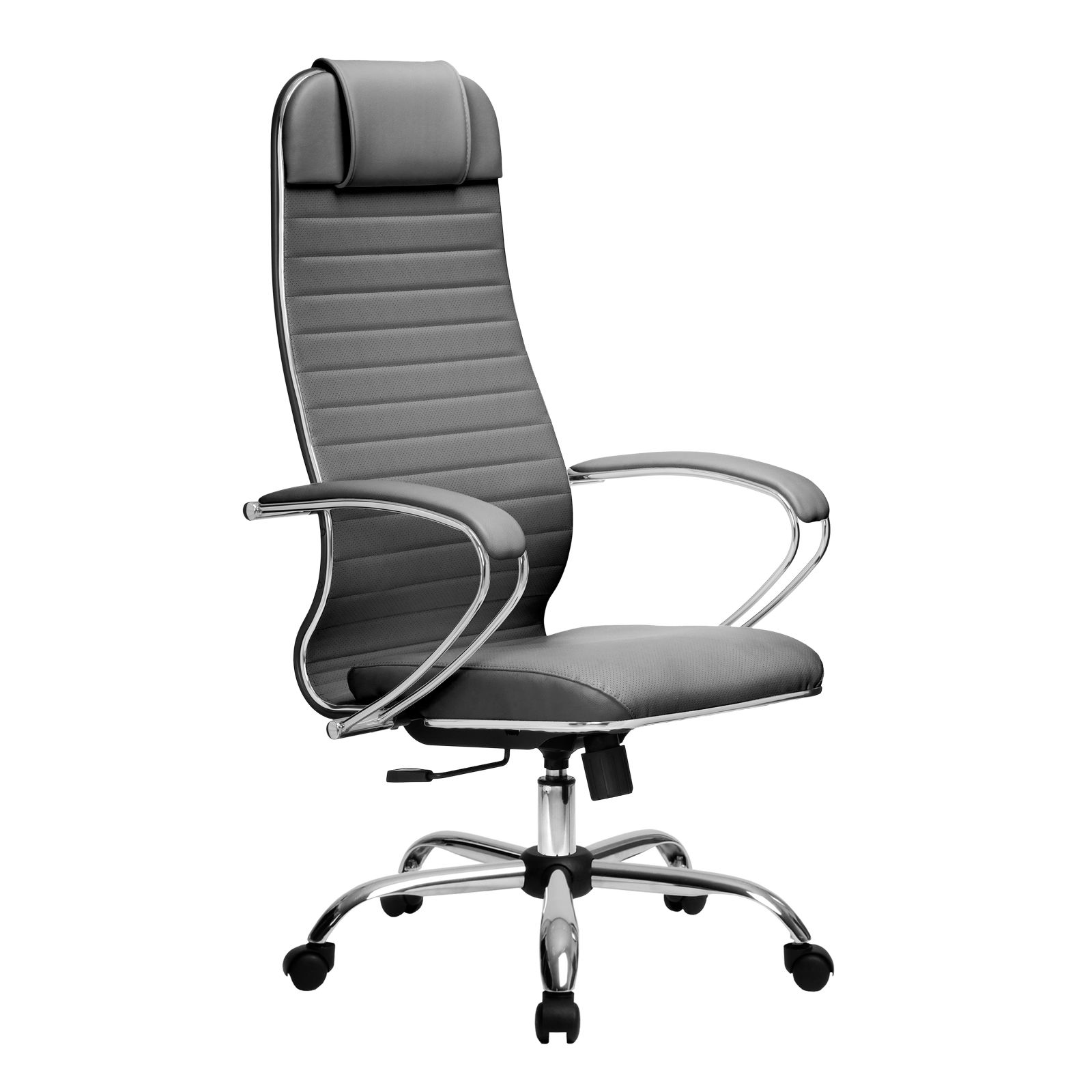 Кресло Метта комплект 6.1, основание хром, серый