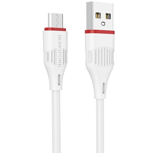 Кабель USB*2.0 Am-microB Borofone BX17 White, белый - 1 метр BX17m White