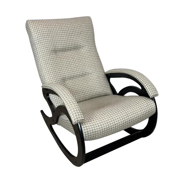 Кресло-качалка Solarius Классика с обивкой из рогожки, цвет бежевый