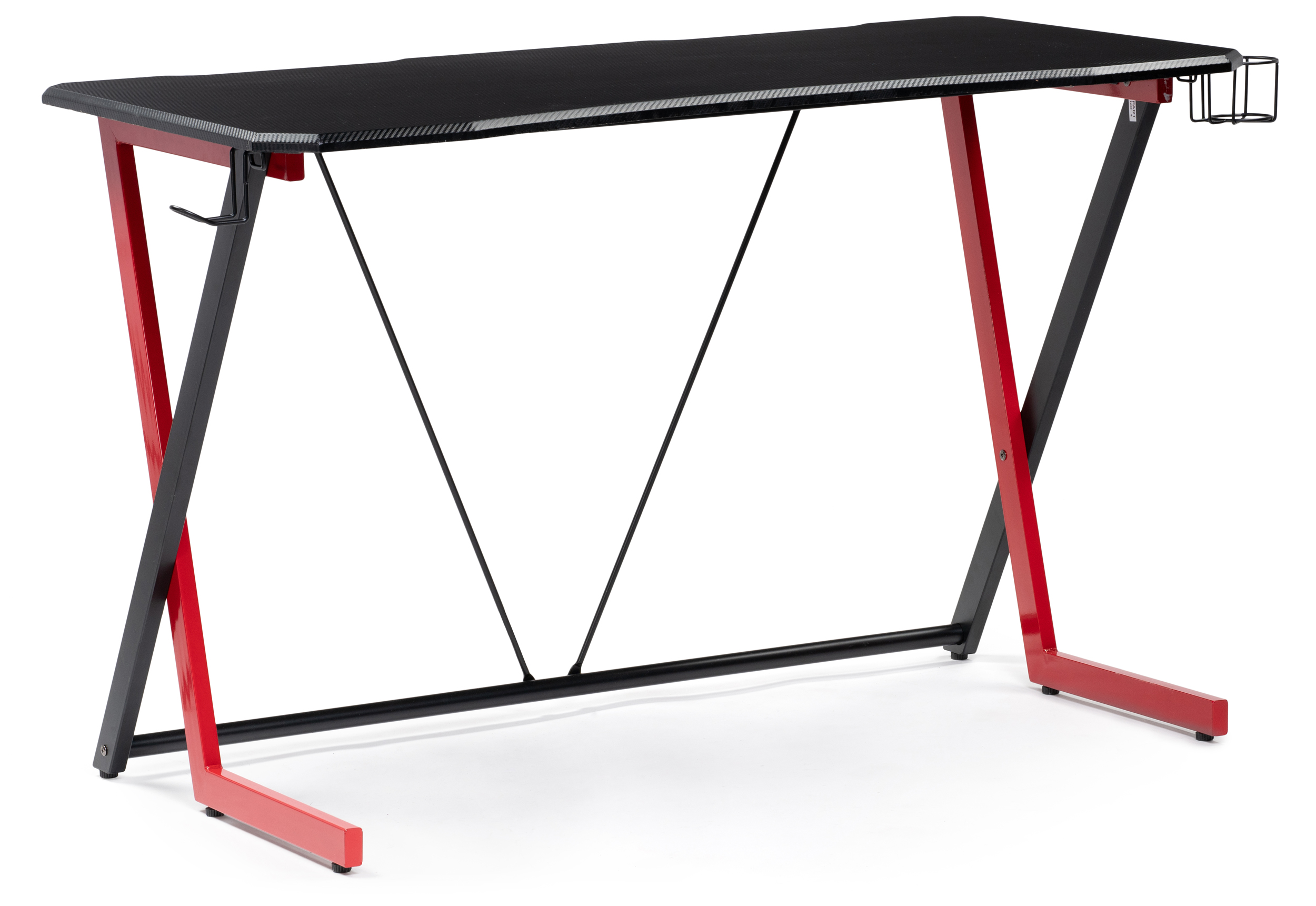 Компьютерный стол Woodville Kolman black/red