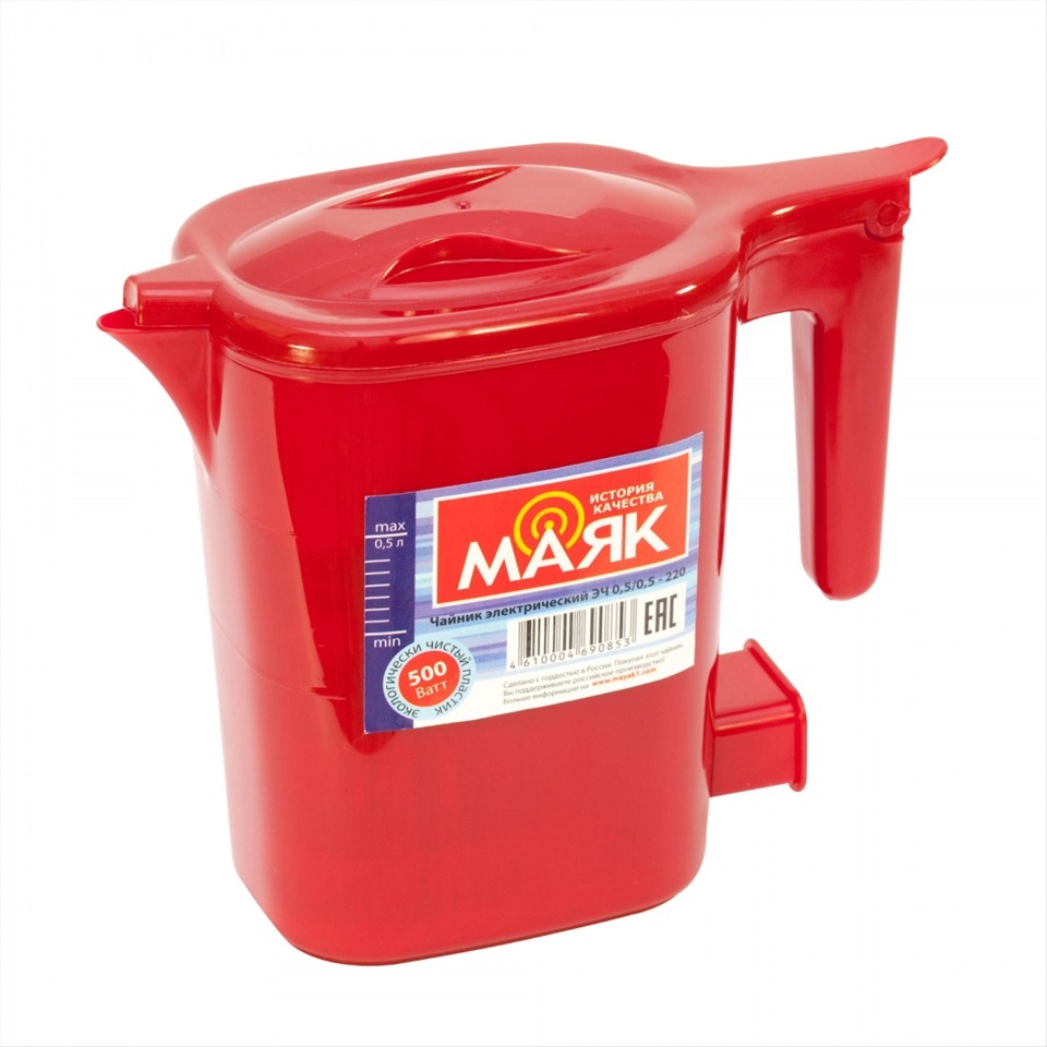 Чайник электрический Маяк ЭЧ 0,5/0,5-220 0.5 л Red