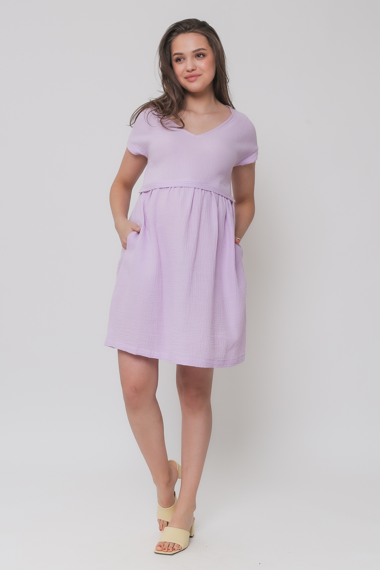 Платье для беременных женское Mama's fantasy 08-42722MF фиолетовое M