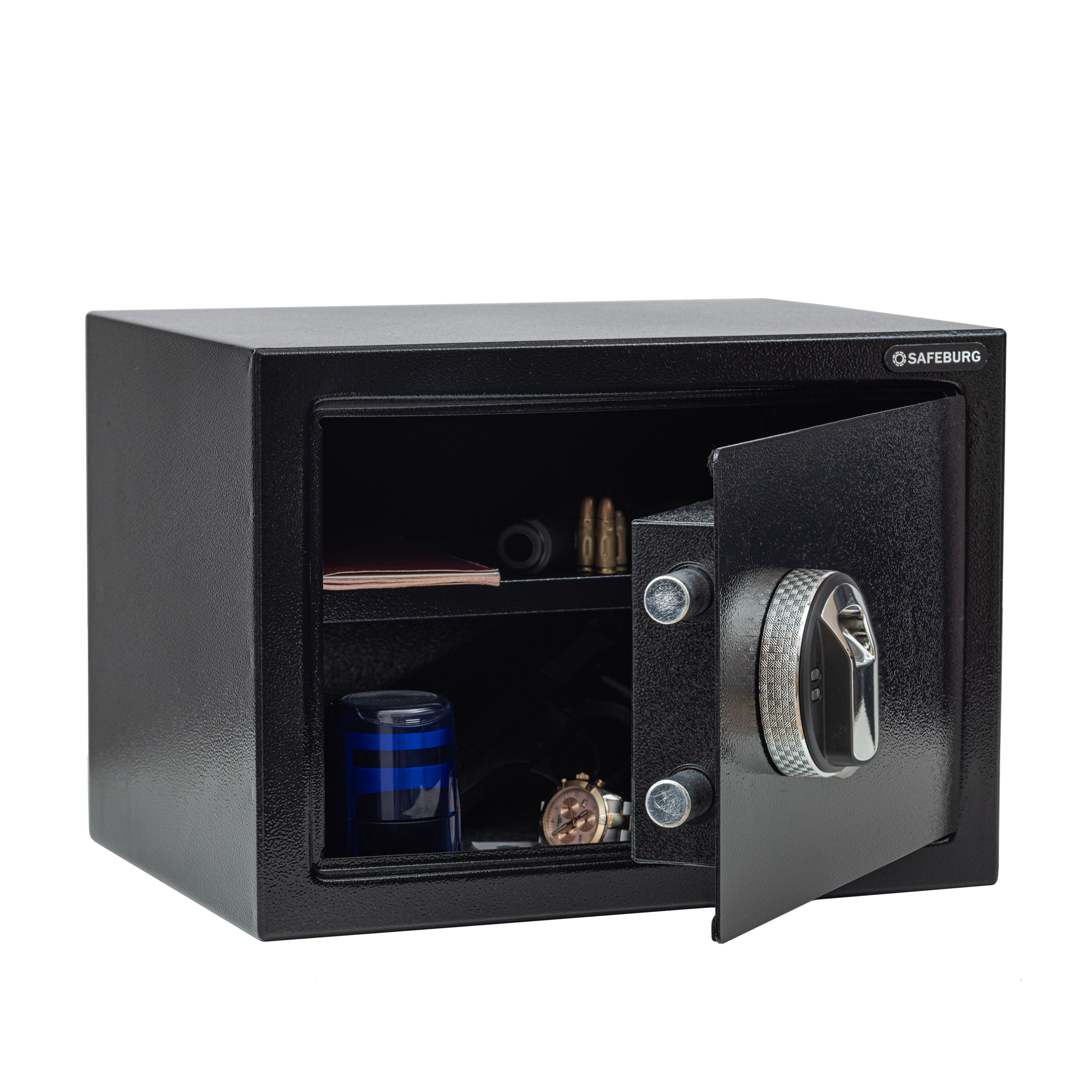Сейф SAFEBURG SB-250F BLACK мебельный для денег и документов с биометрическим замком