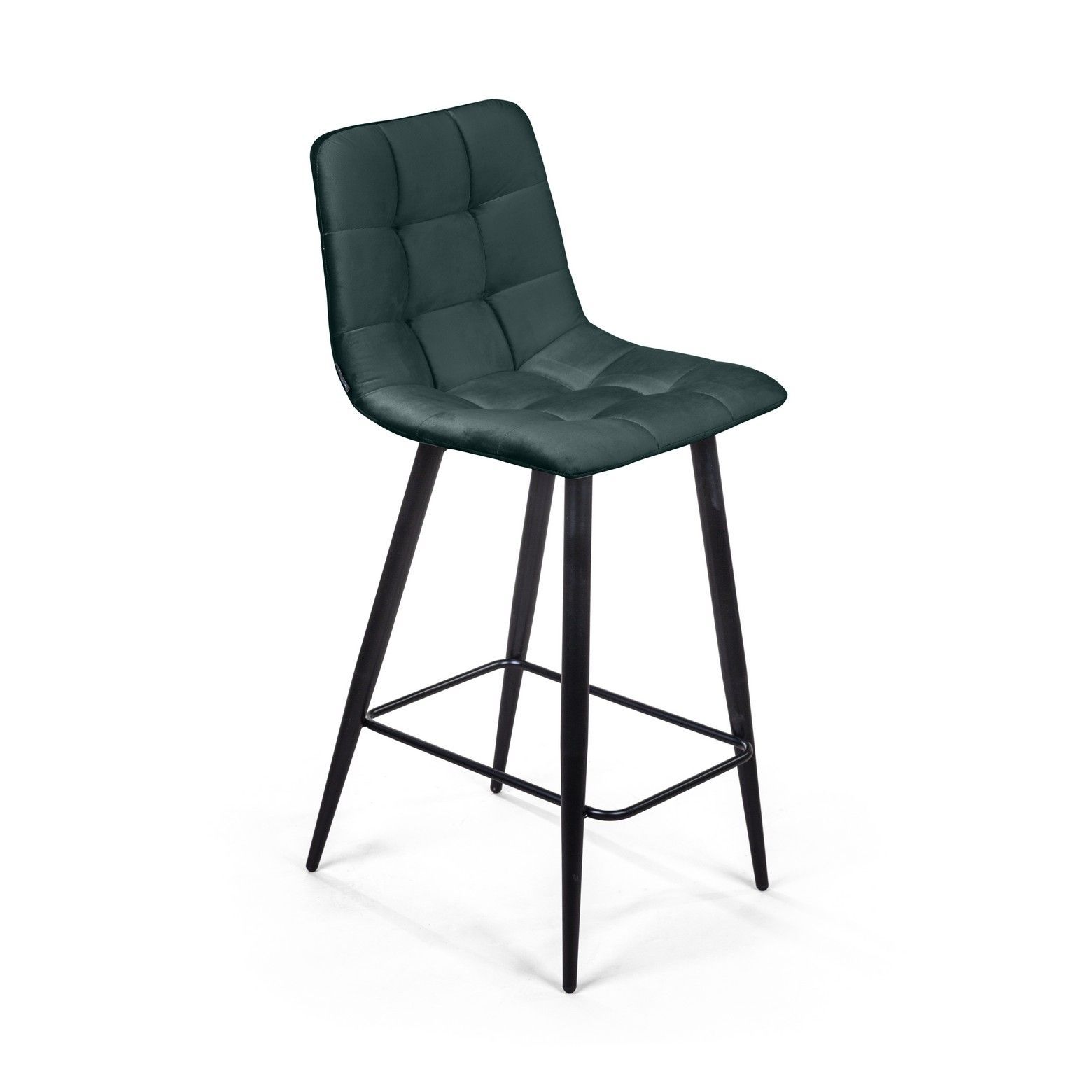 Полубарный стул TOP CONCEPT UNO 74640, черный/зелёный