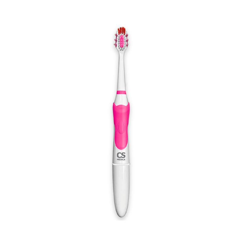 Электрическая зубная щетка CS Medica CS-9630-F розовый, белый
