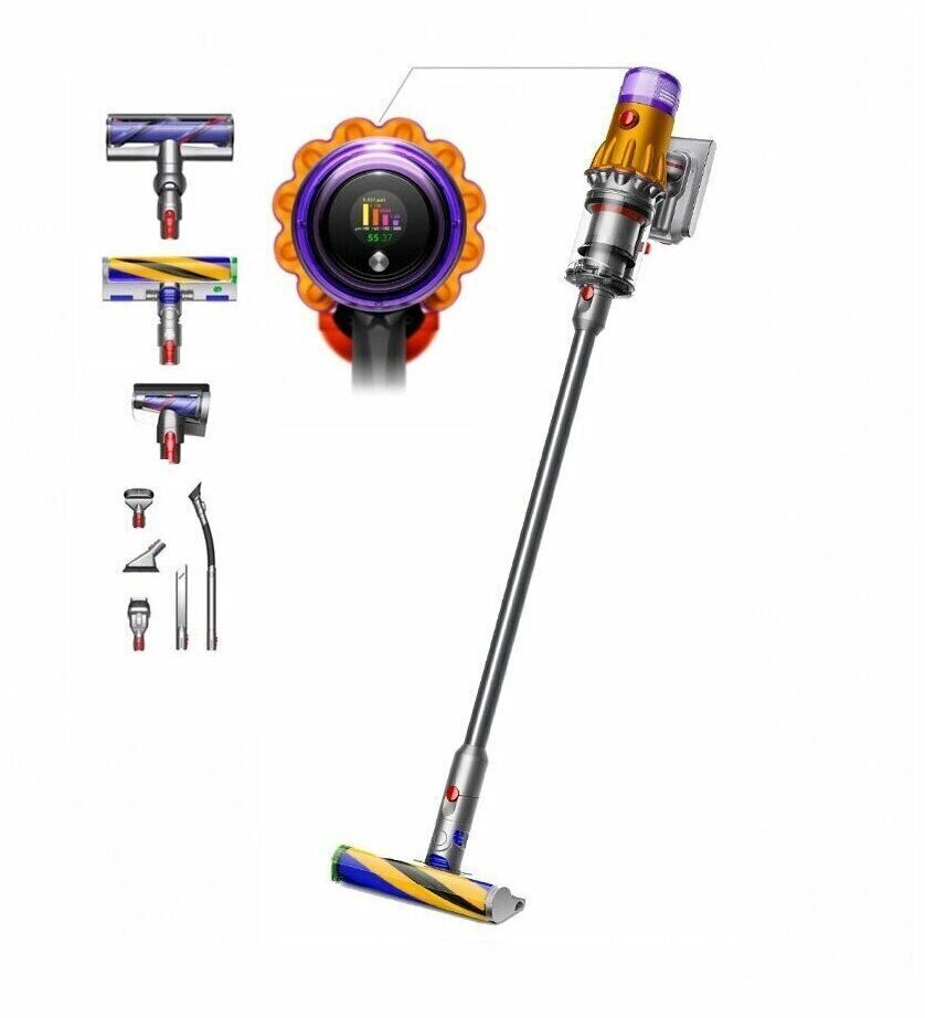 Пылесос Dyson V15 Detect Absolute серебристый