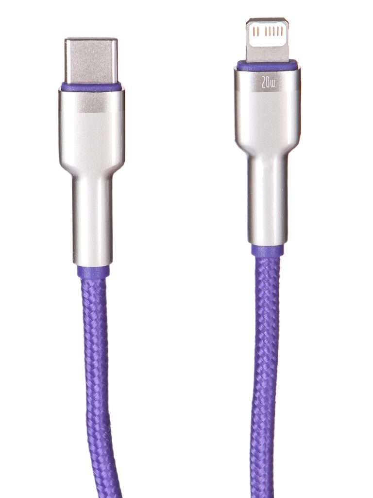 Аксессуар Baseus Cafule Series Metal Data Cable Type-C - Lightning PD 20W 1m Purple