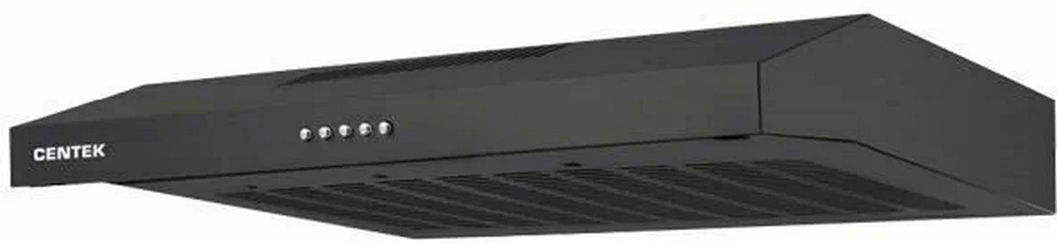 Вытяжка Centek CT-1801-60 Black козырьковая 60 см, 350 м3/час (120 Вт), 3 скорости, LED