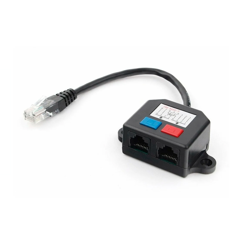 Разветвитель Cablexpert RJ45-RJ45 M-F 0.15м