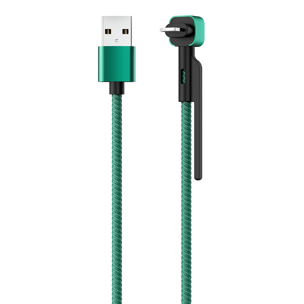 Кабель STAND, USB 2.0 - lightning, 1.2м, 2.1A, OLMIO,