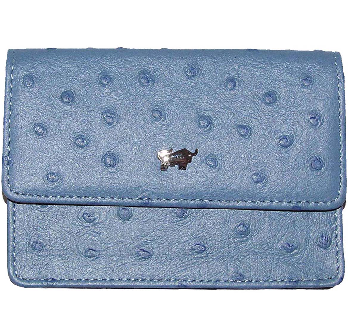 Визитница Braun Buffel BB 40405-125-040 OSTRICH голубая