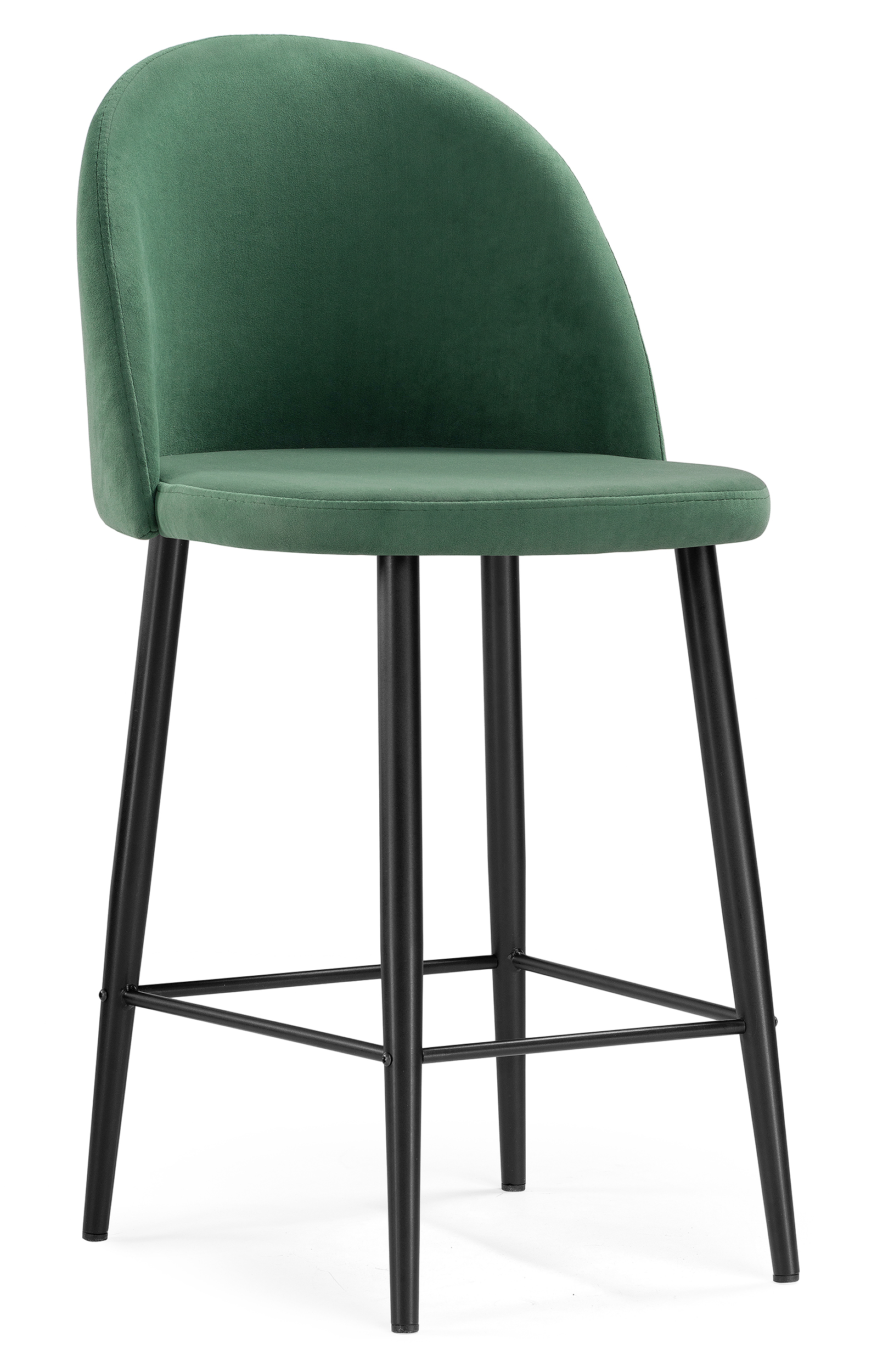 Барный стул Woodville Амизуре 459858, черный/зеленый