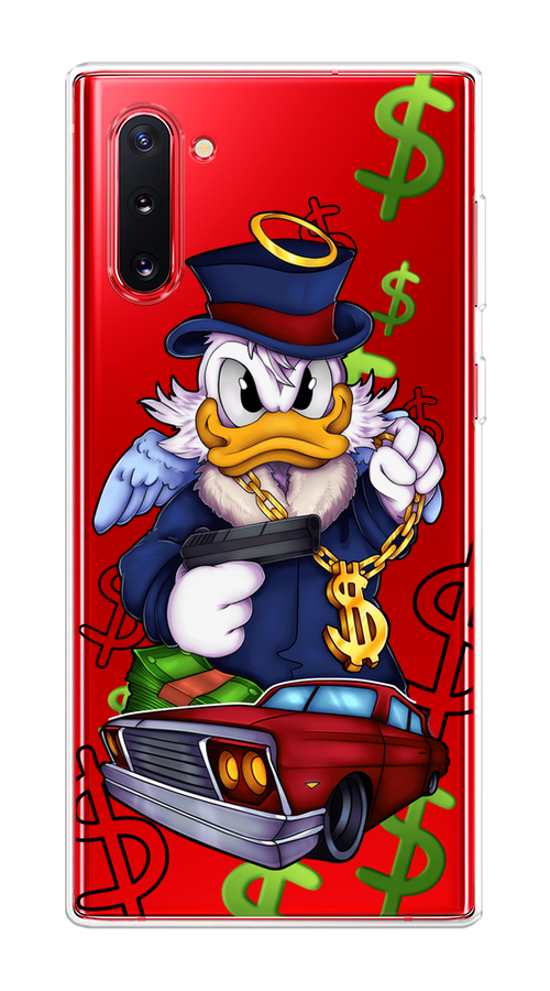 Чехол на Samsung Galaxy Note 10  "Scrooge McDuck with a Gold Chain"