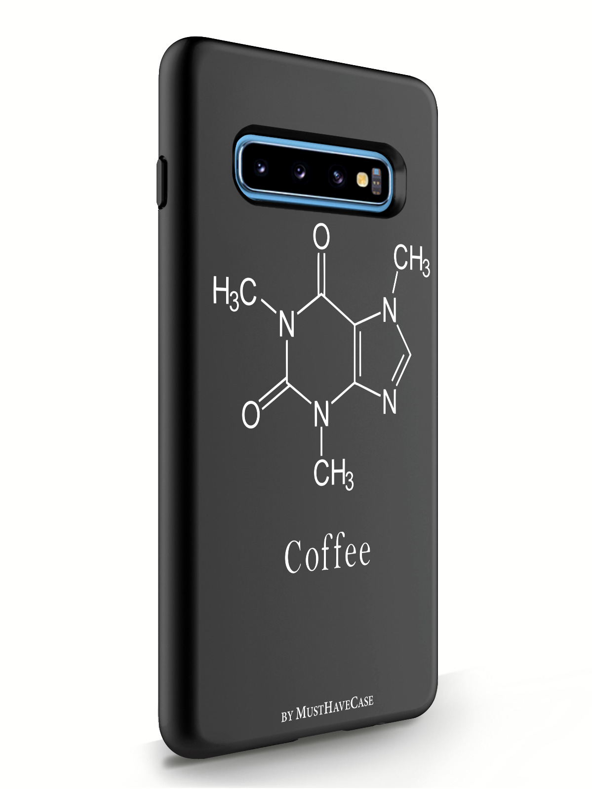 Чехол MustHaveCase для Samsung Galaxy S10 Plus Молекула кофе черный