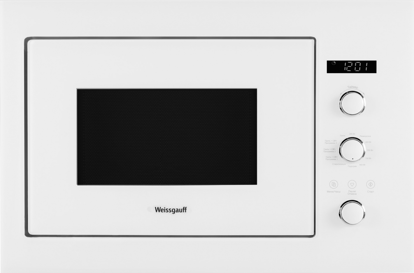 Встраиваемая микроволновая печь Weissgauff HMT-252 White