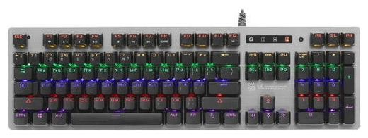 Проводная игровая клавиатура A4Tech Bloody B760 Neon Gray