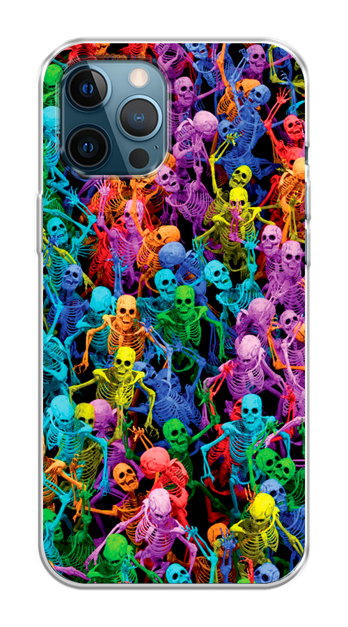 Чехол на Apple iPhone 12 Pro Max "Вечеринка скелетов"