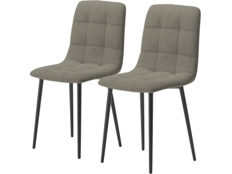 Комплект стульев Linotorg Чили 2шт, бренди 28, каркас черный