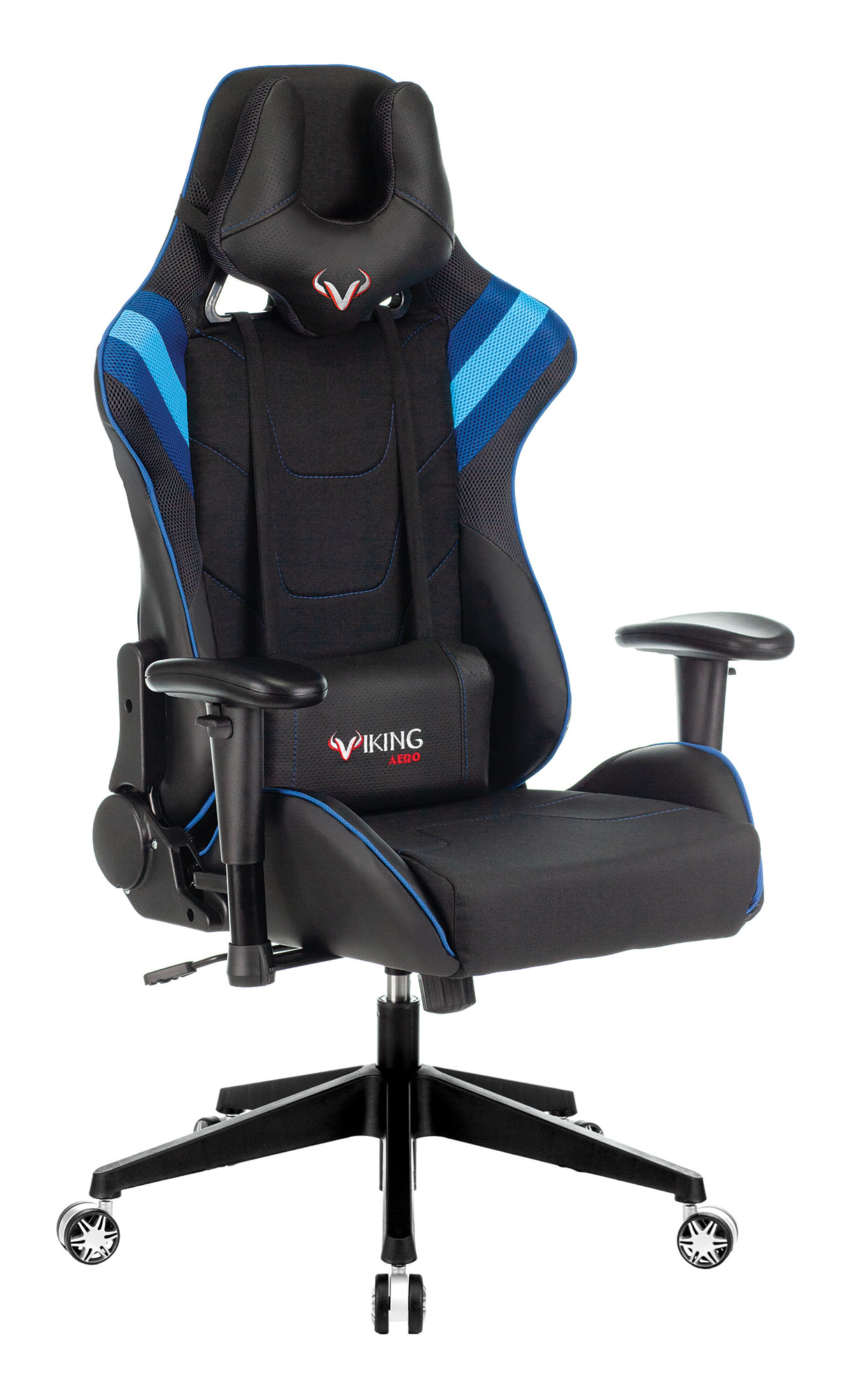 Игровое кресло ZOMBIE VIKING 4 AERO BLUE, черный/синий/голубой
