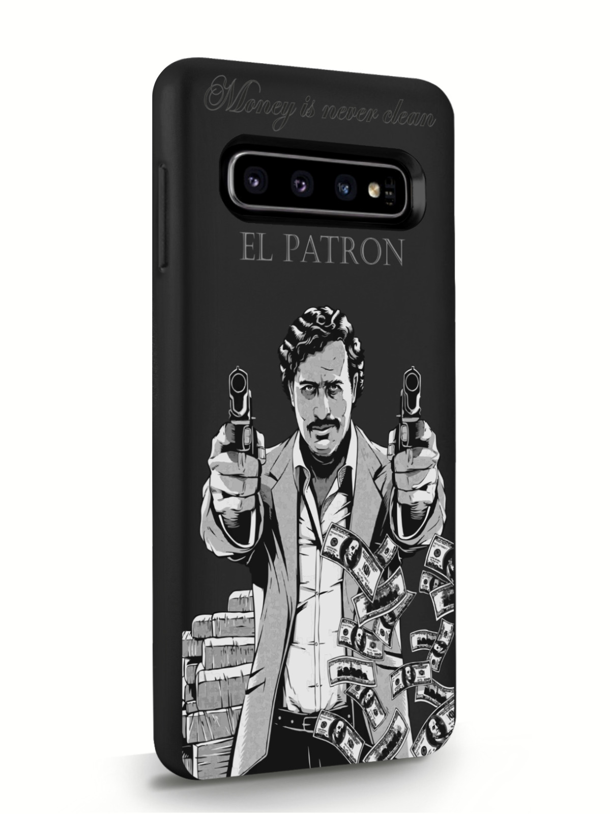 Чехол MustHaveCase для Samsung Galaxy S10 El Patron Pablo Escobar черный