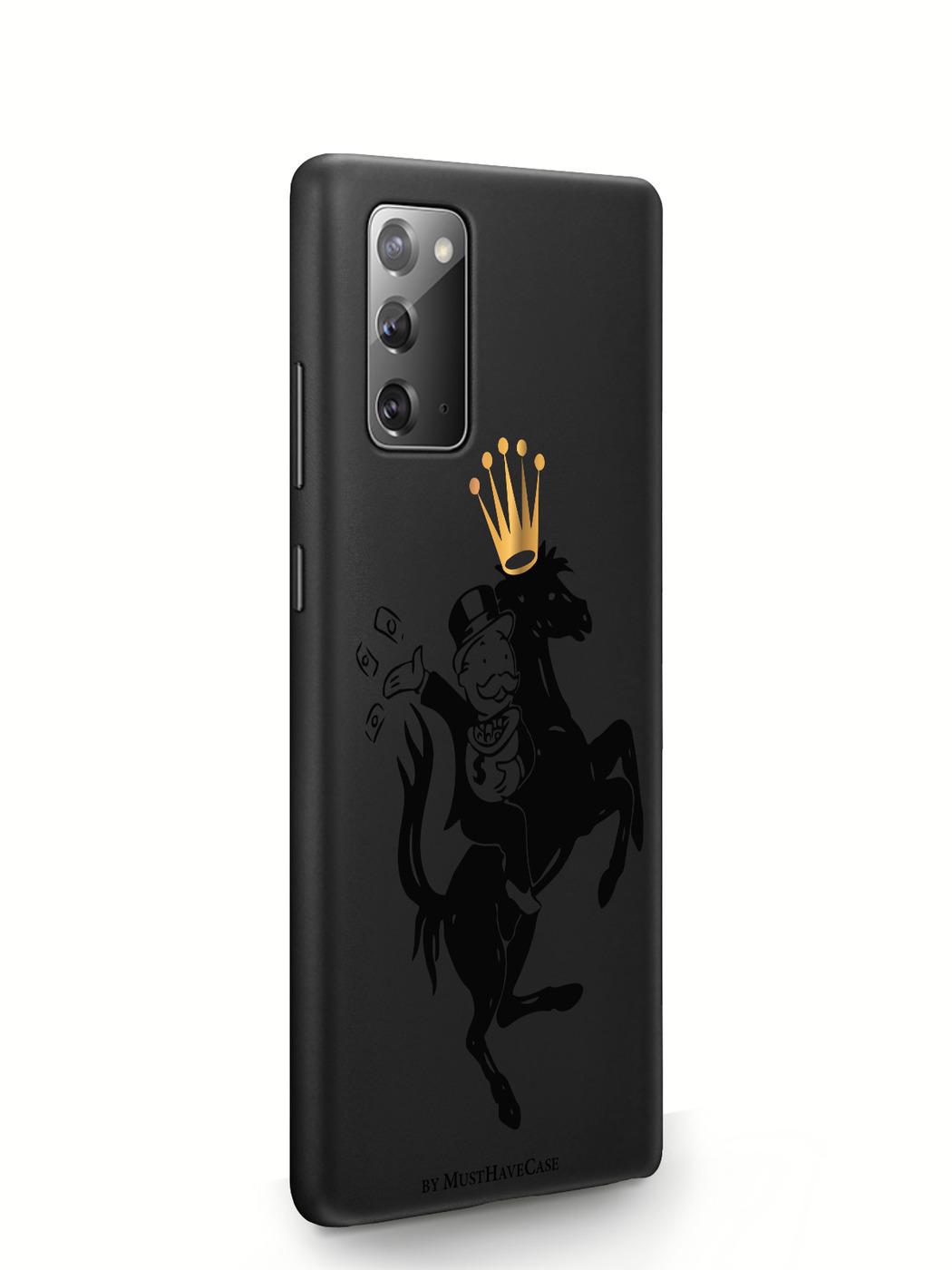 Чехол MustHaveCase для Samsung Galaxy Note 20 Monopoly на коне черный