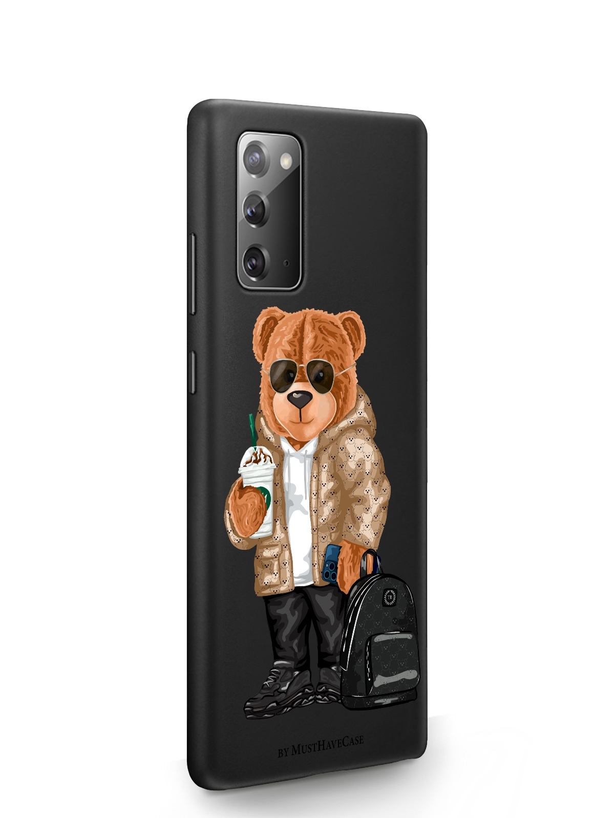 Чехол MustHaveCase для Samsung Galaxy Note 20 Tony Style в очках черный