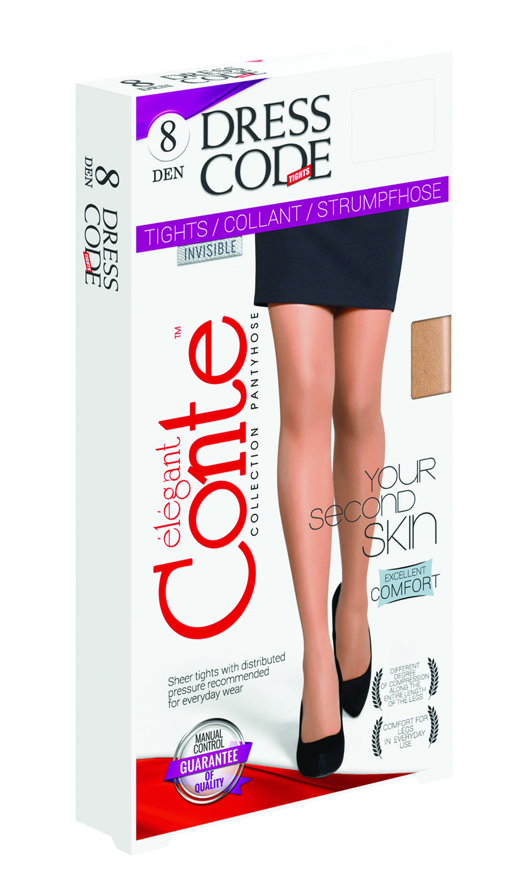 Колготки женские Conte DRESS CODE 8 бежевые 4