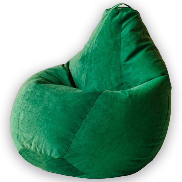 Кресло-мешок Микровельвет Зеленый микровельвет, 3XL