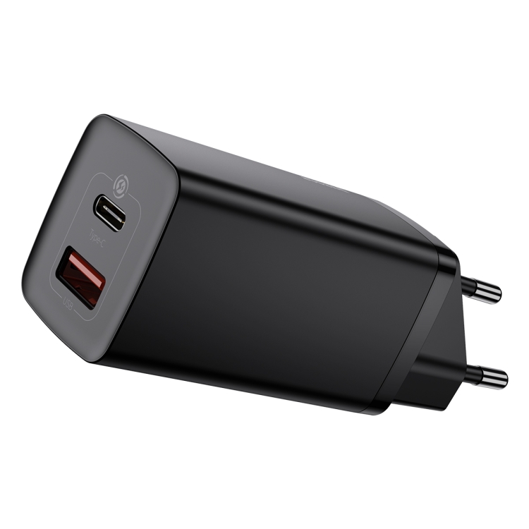 Сетевое зарядное устройство Baseus GaN2 Lite Quick Charger C+U 65W EU CCGAN2L-B01 Чёрный