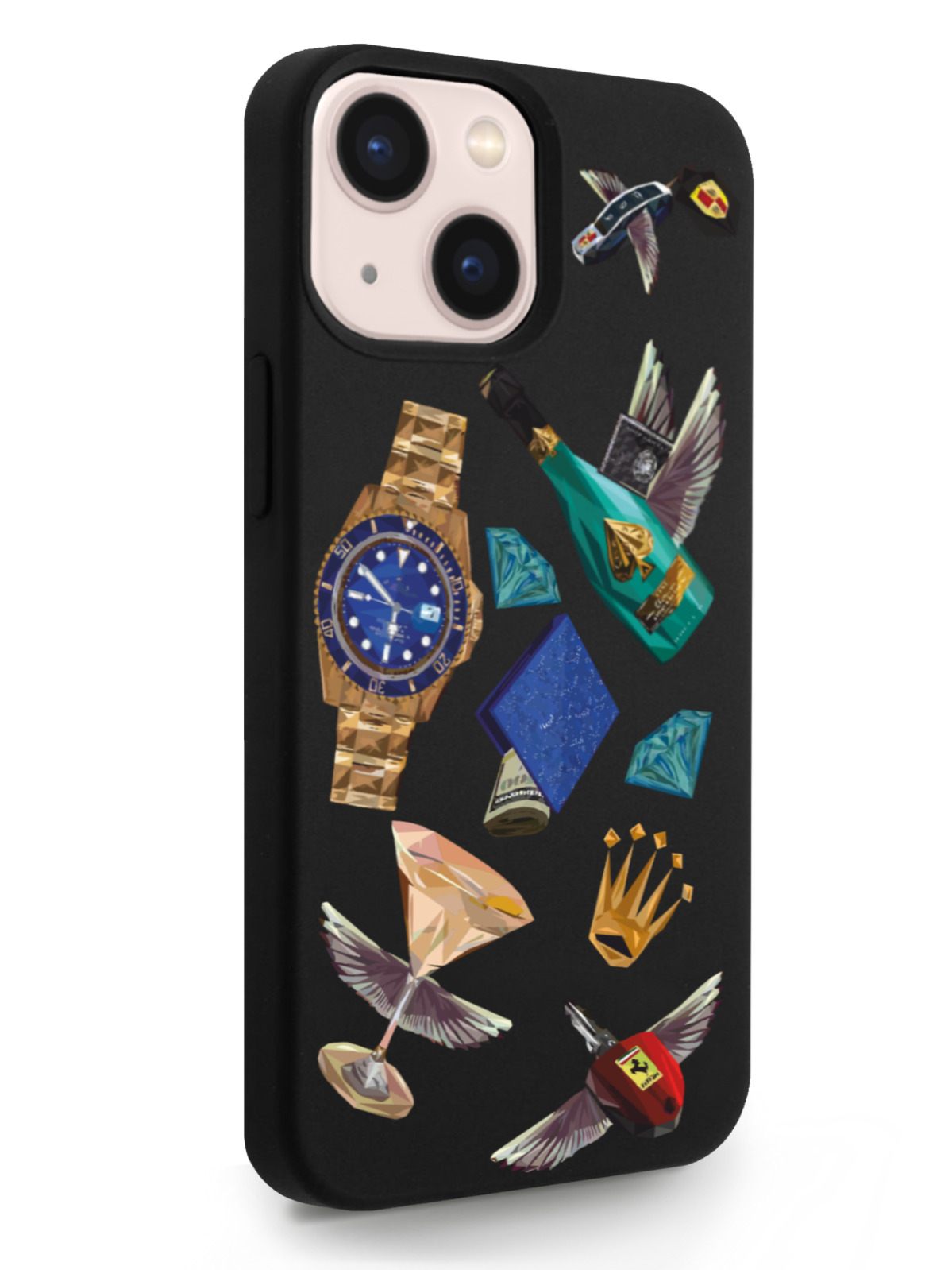 Чехол MustHaveCase для iPhone 13 Mini Luxury lifestyle черный