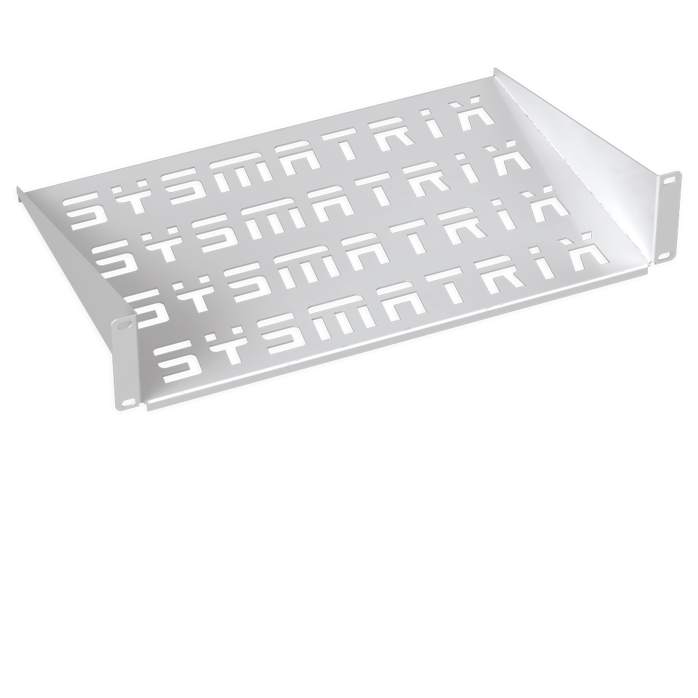 Полка SYSMATRIX SH 2003.700 19" консольная перфорированная 1U 200 мм, серый (RAL 7035)