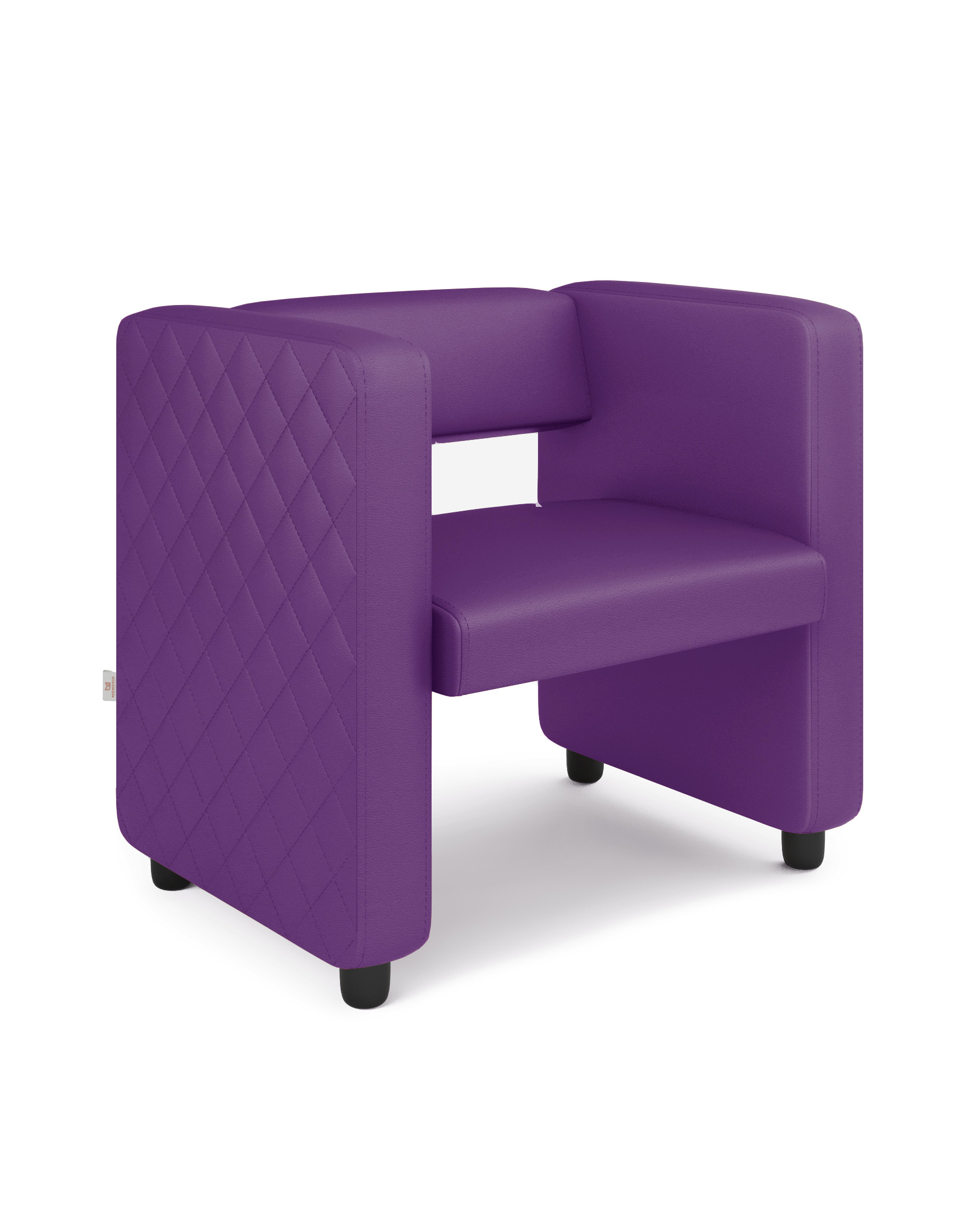 Кресло MONOFIX, ЙОККИ экокожа, фиолетовый