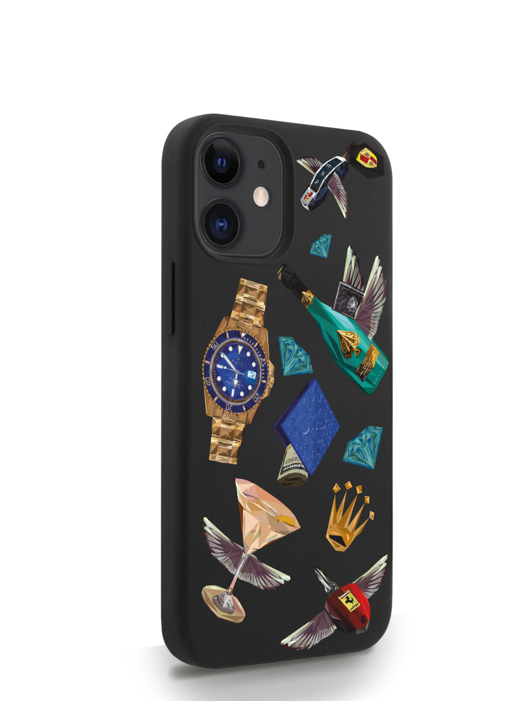 Чехол MustHaveCase для iPhone 12 Mini Luxury lifestyle черный