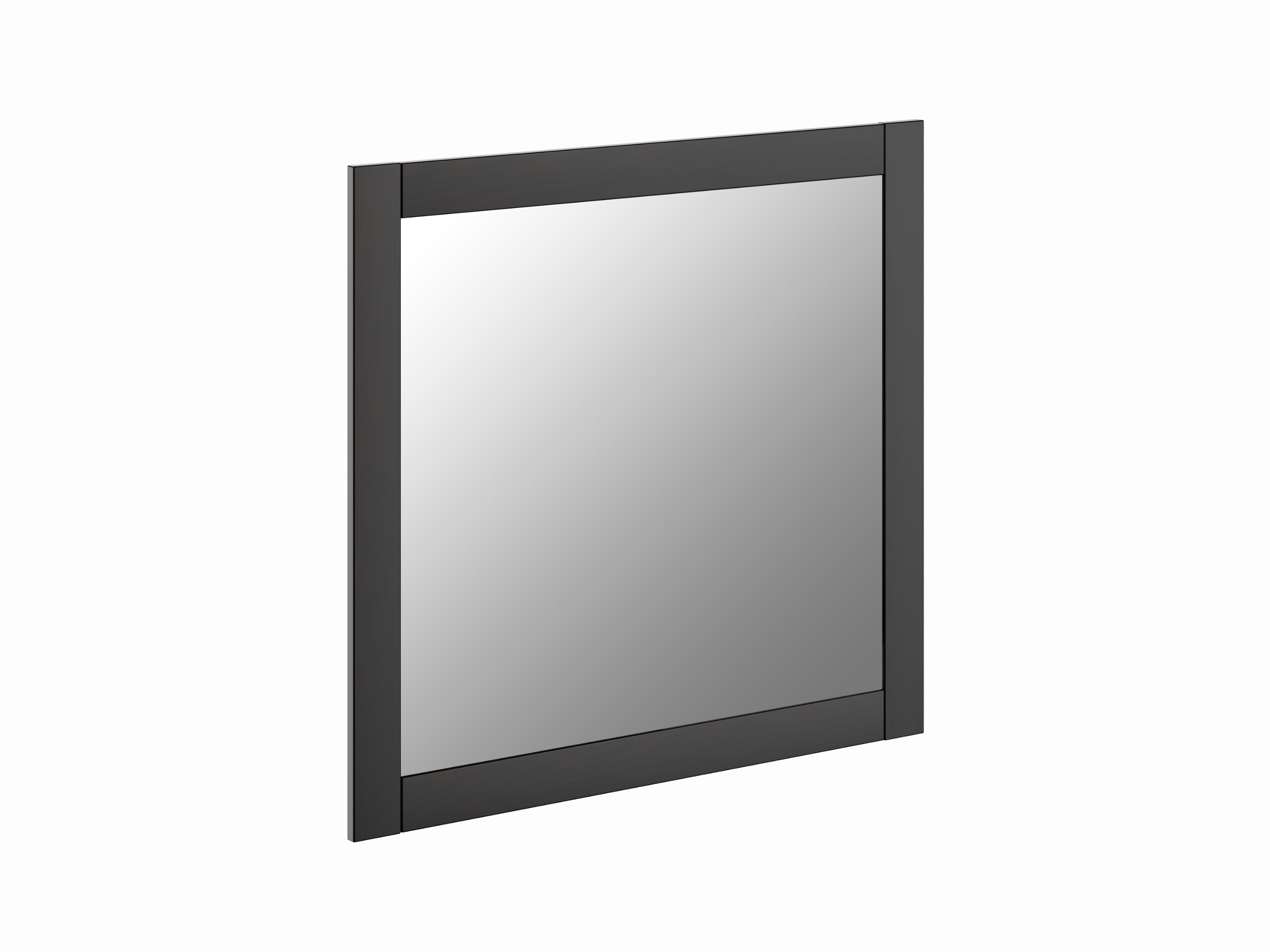 Зеркало Шведский Стандарт СИРИУС 78х78х1 см, черное Дуб Венге