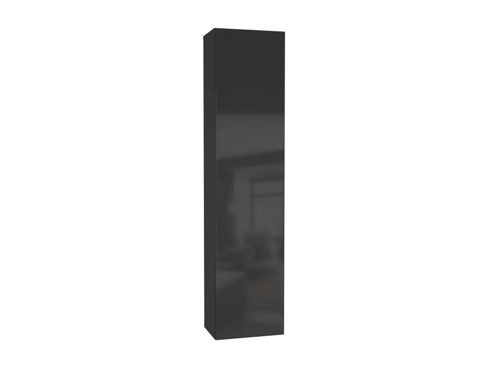 Шкаф навесной НК-Мебель POINT ТИП-40 Черный глянец 40х29х170 см