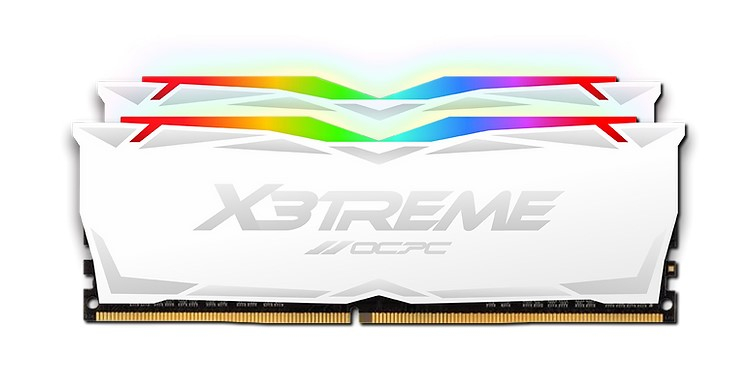 Оперативная память OCPC X3 RGB White 8Gb DDR4 3200MHz (MMX3A8GD432C16W)