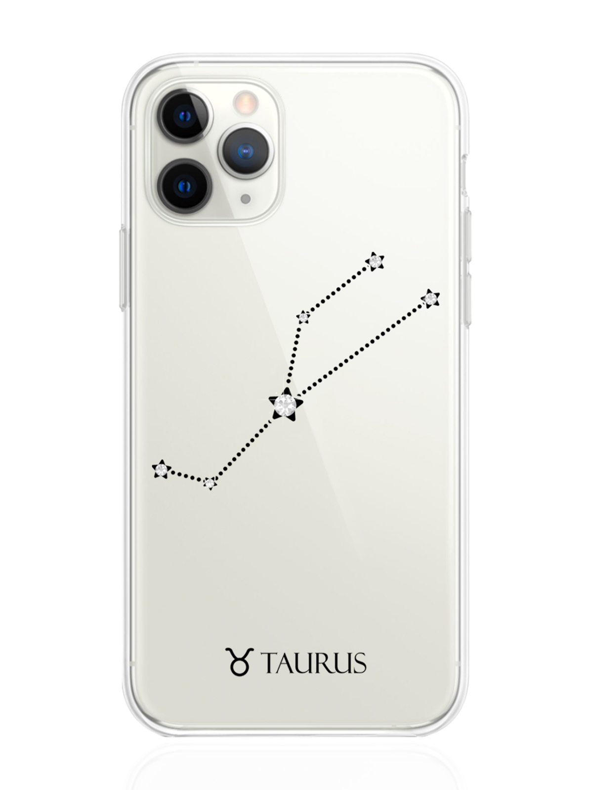 Чехол с инкрустацией кристаллами Lux для iPhone 11 Pro Телец Taurus