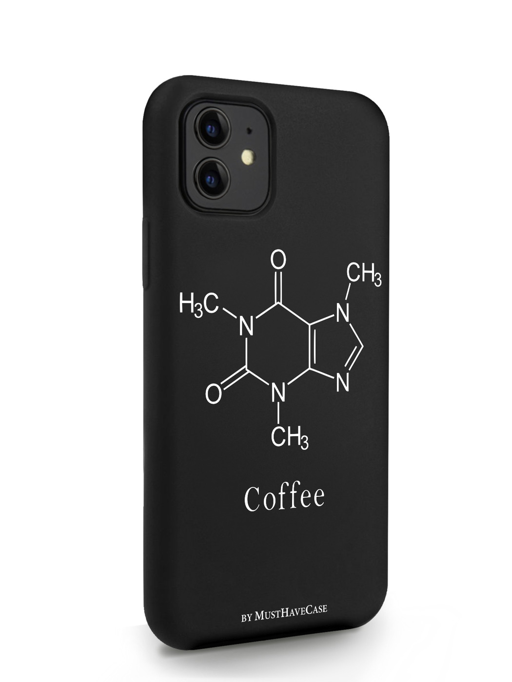 Чехол MustHaveCase для iPhone 11 Молекула кофе черный