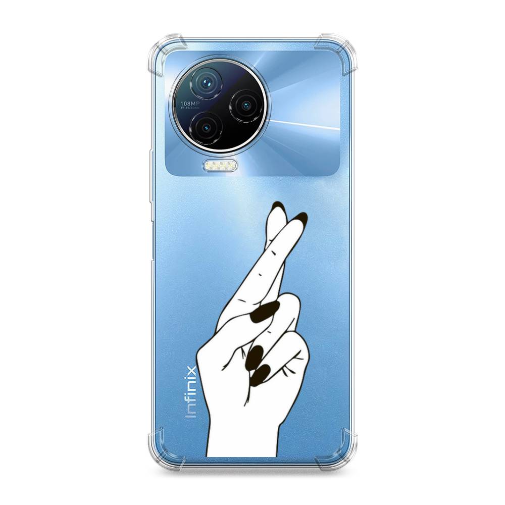Чехол Awog на Infinix Note 12 Pro 4G/ Note 12 (2023) "Пальцы графика"