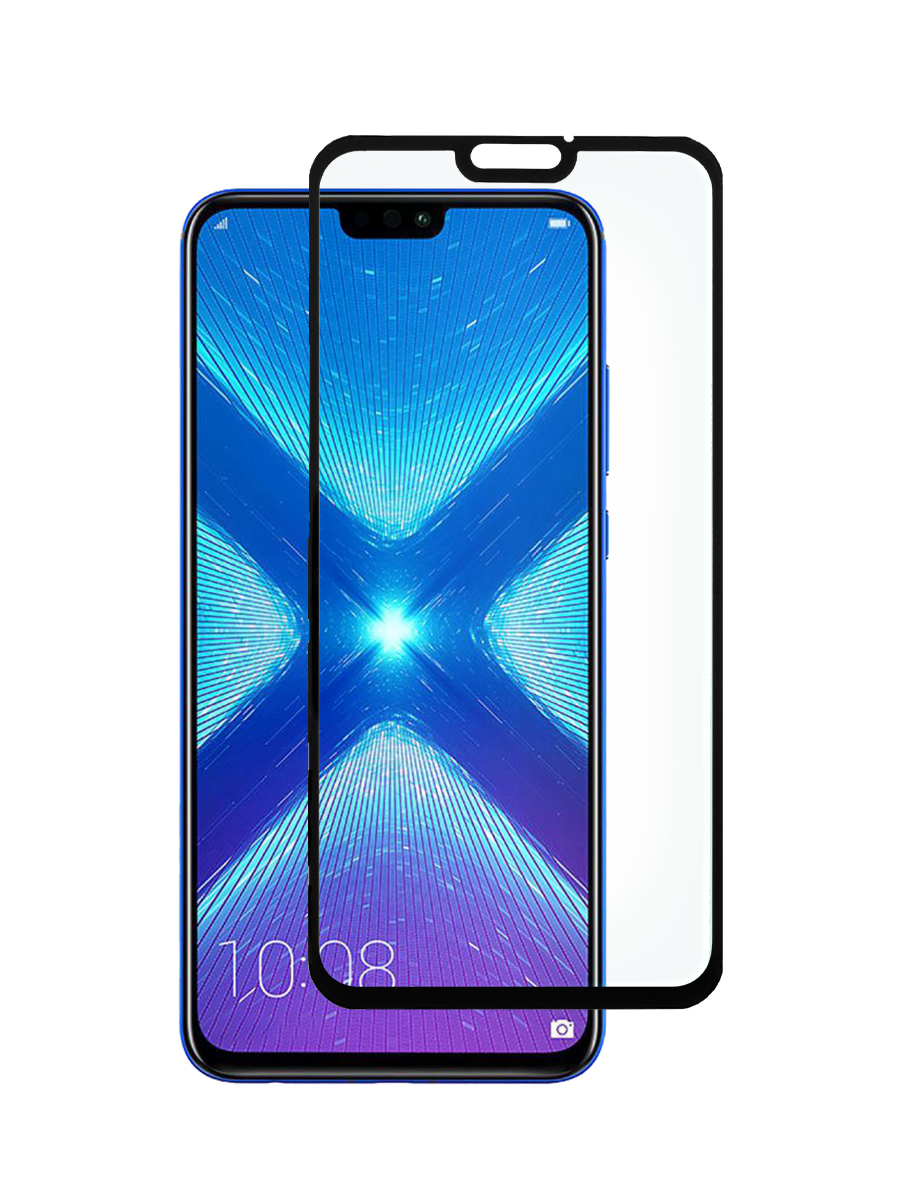 Защитное стекло Zibelino для Honor 8X, Huawei Y9 2019, Huawei Y8s (6.5") черный с рамкой