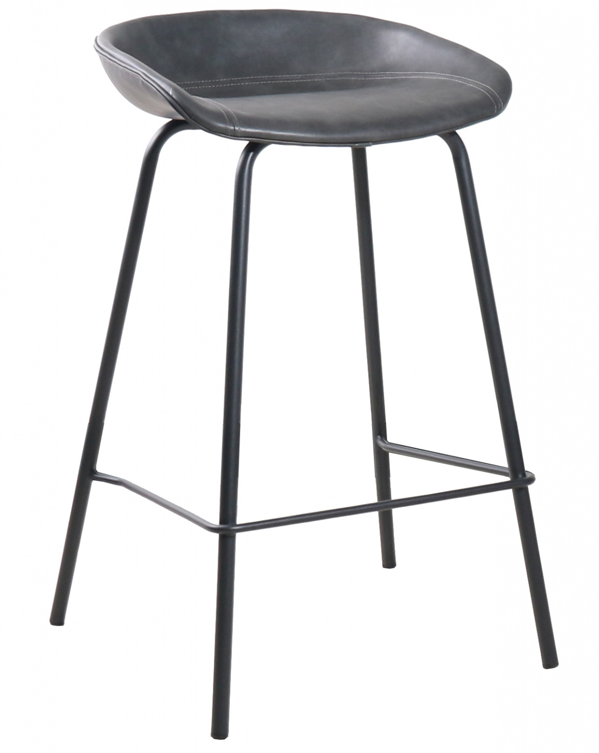 Полубарный стул Bradex Loft FR 0455, серый/черный