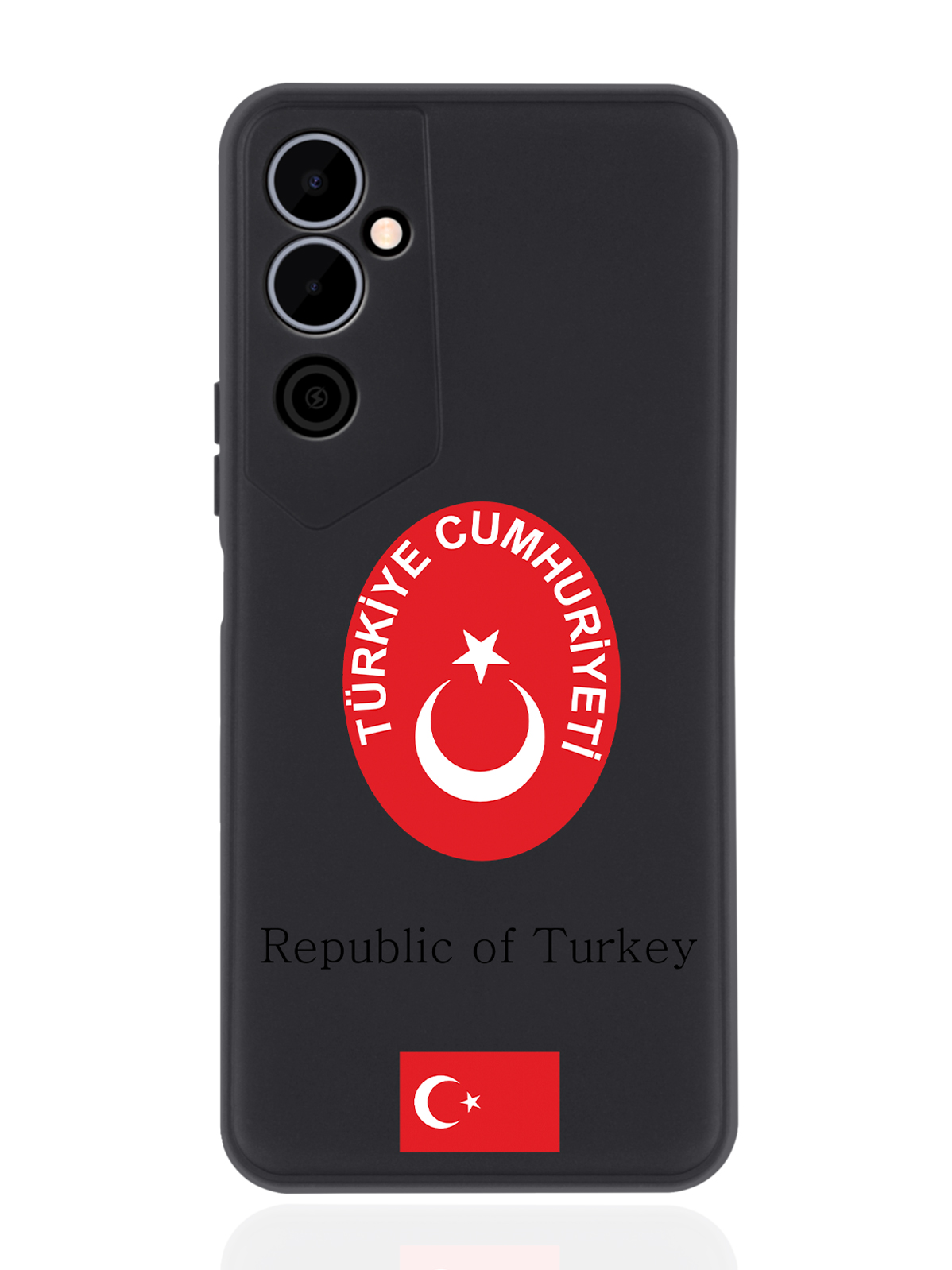 Чехол SignumCase для Tecno Pova Neo 2 Герб Турции черный