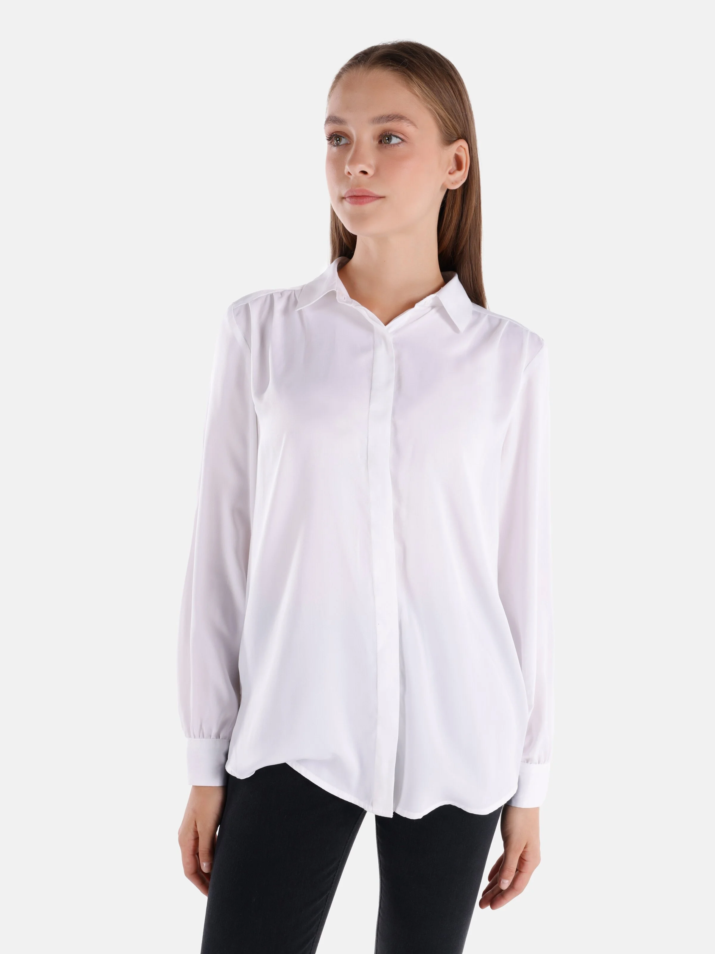 Рубашка женская COLIN'S CL1065074 белая M
