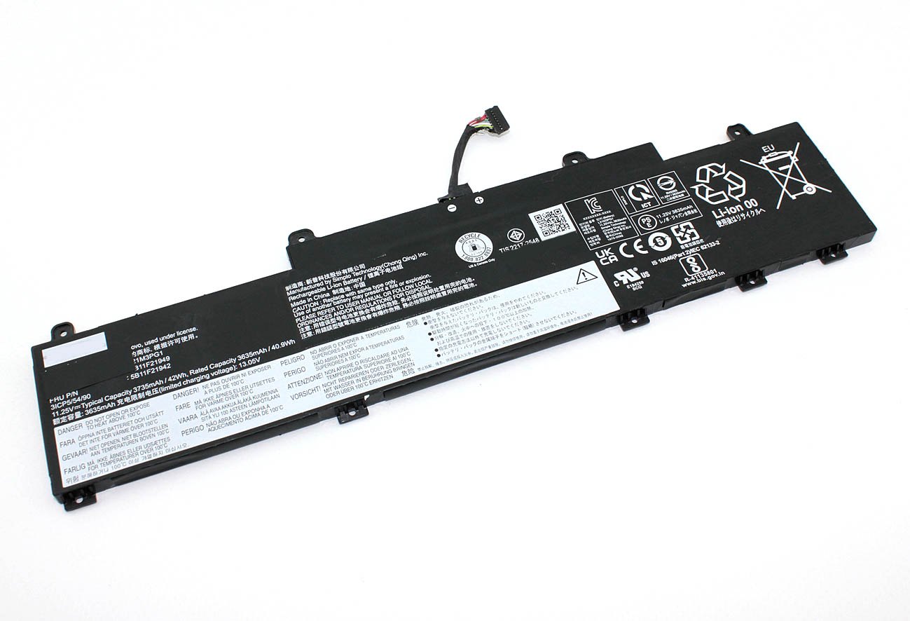 Аккумулятор для ноутбука Lenovo L14 gen 3 L21L3PG1 11.25V 42Wh