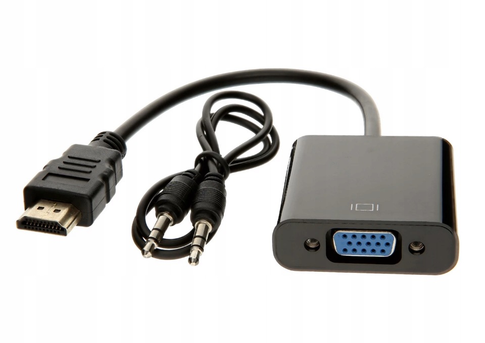 Переходник-адаптер HDMI-VGA+AUX кабель