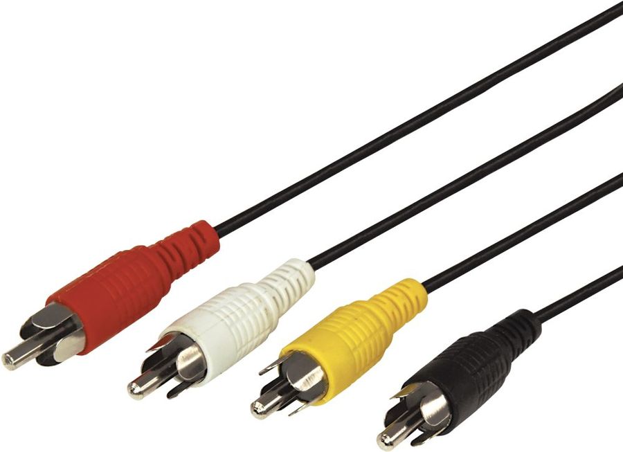 Кабель Rexant 17-0302 4RCA - 4RCA 1,5м Black