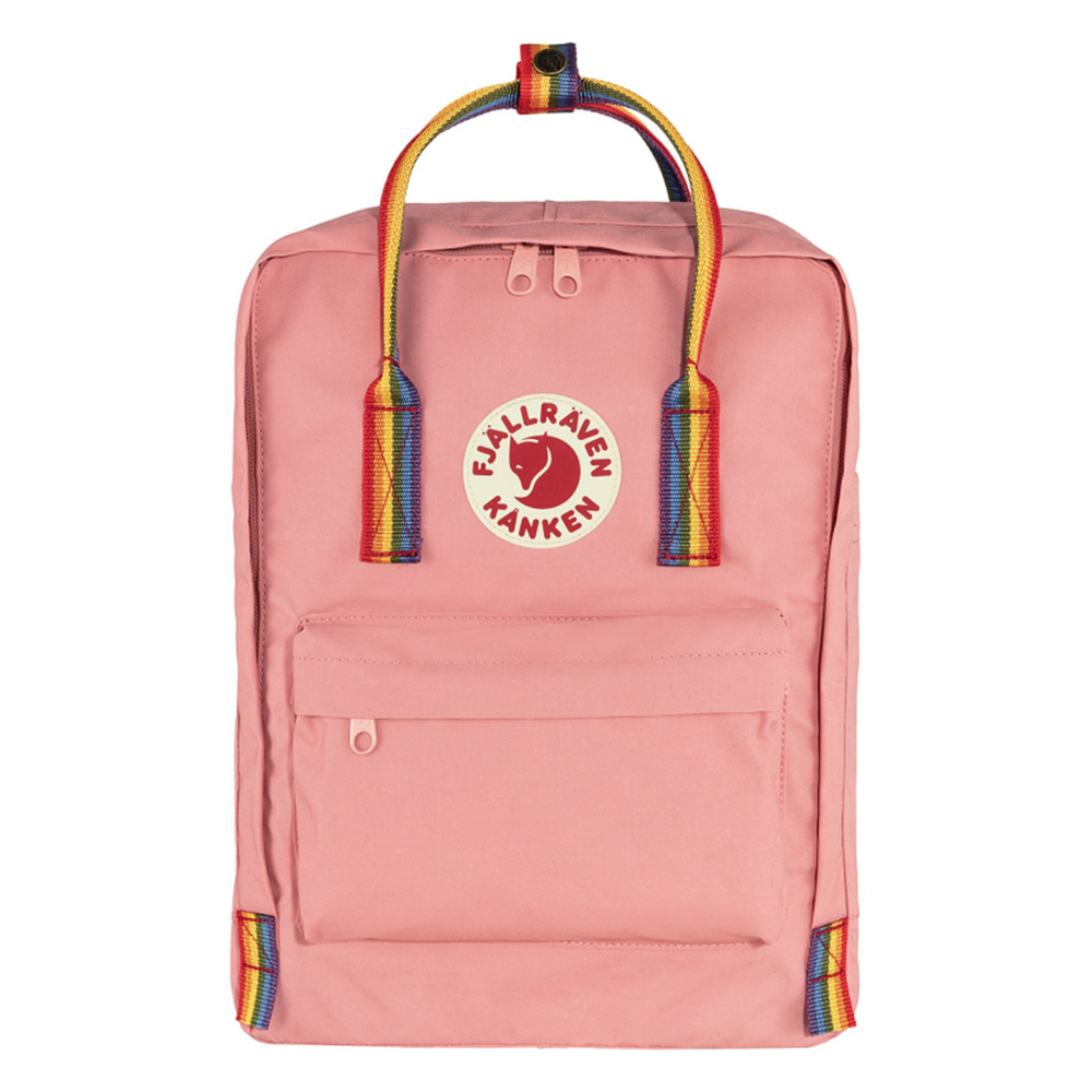 Рюкзак женский Fjallraven Kanken Rainbow pink-rainbow pattern, 38x27x13 см
