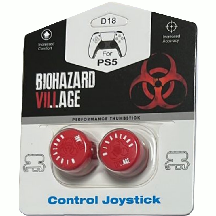 Накладки на стики DualSense/DualShock 4 DH Resident Evil Bioh Village\D18 Red (PS4/PS5)